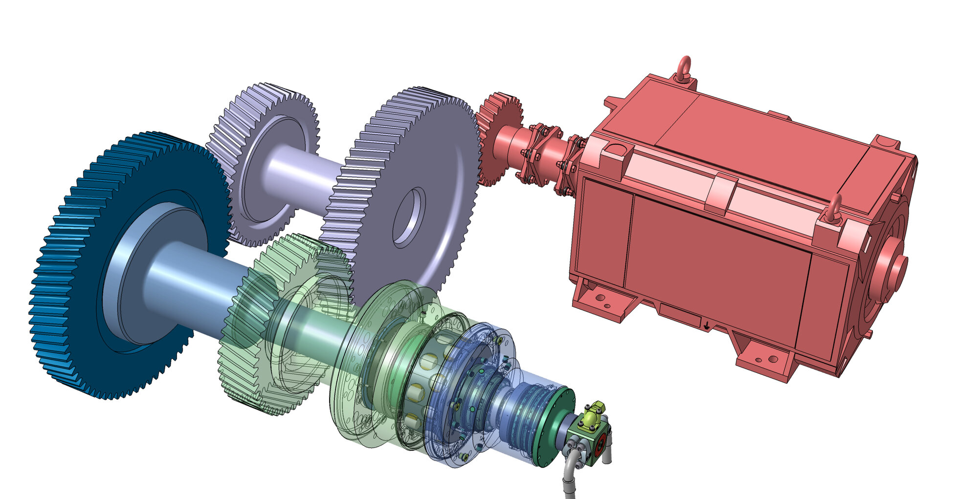 Gear unit dynamic test bench for testing drive systems - Viscotherm AG